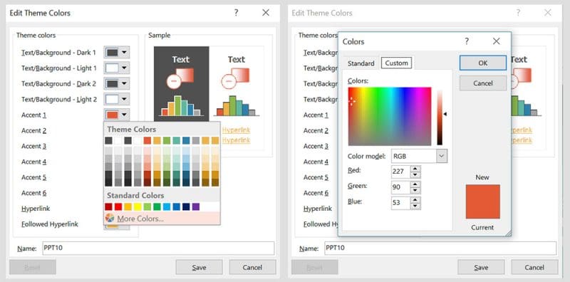 How to Customize PowerPoint Color Palette - Slideson