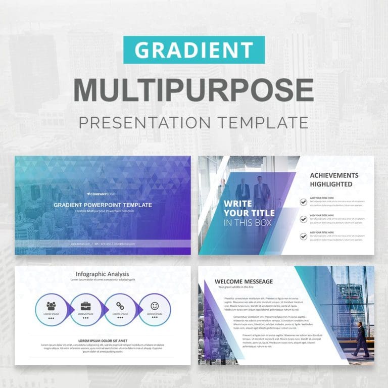 Gradient PowerPoint Template - Gradient PPT - Slideson